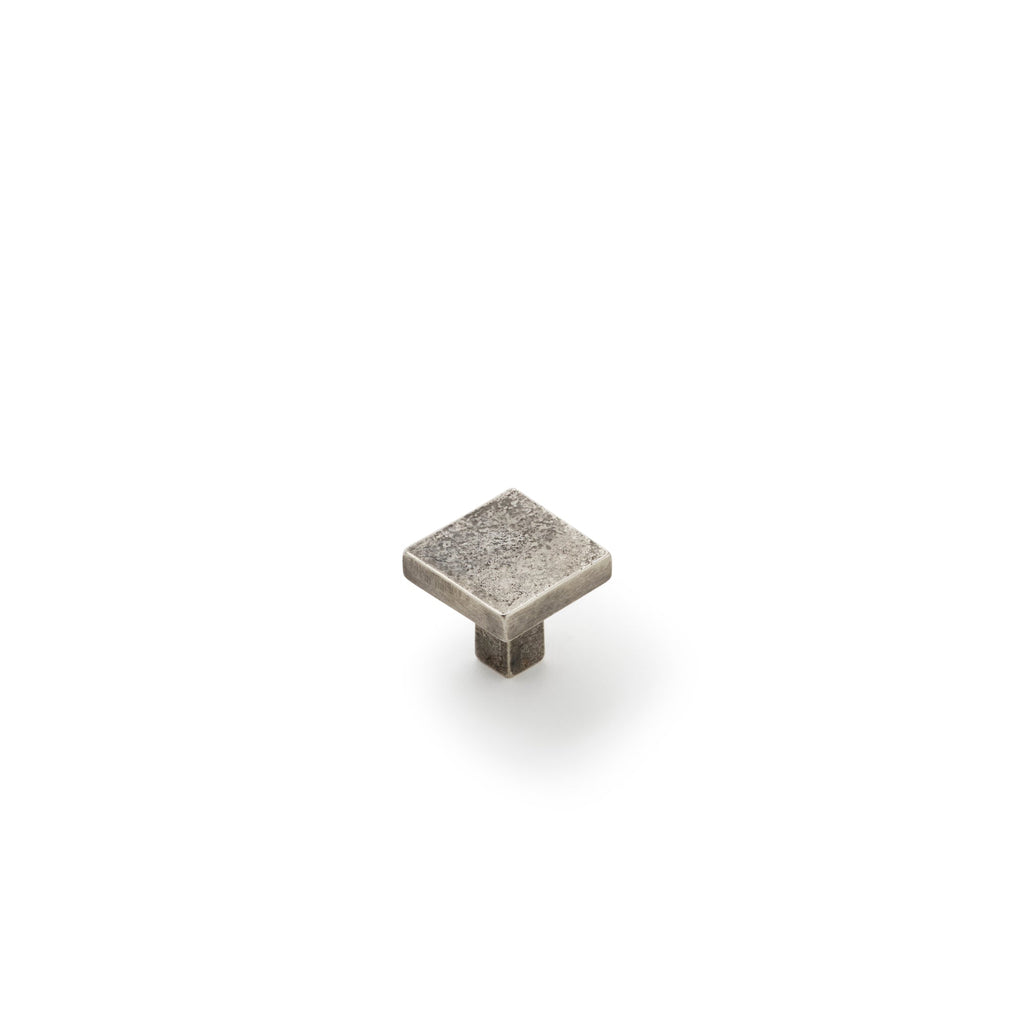 Cast 25mm Flat Square Knob - Silver – Castella