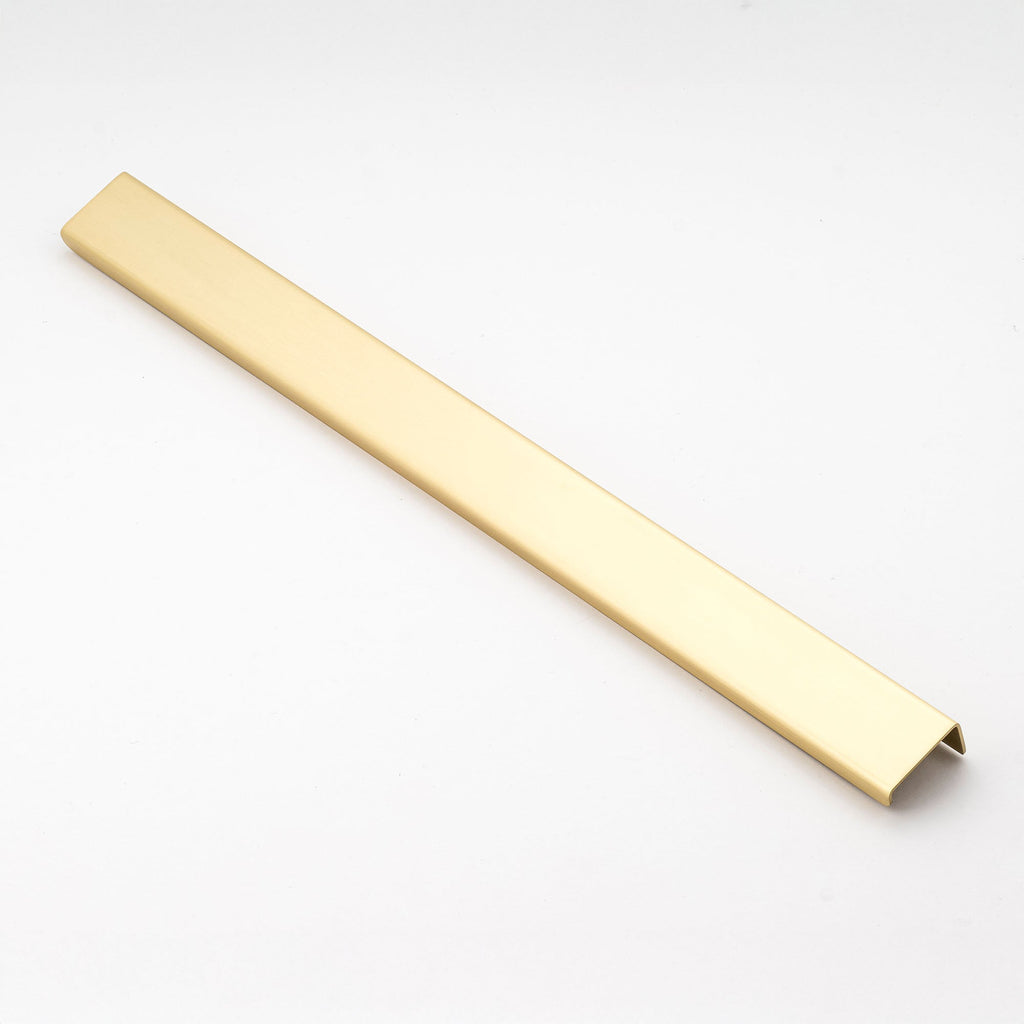 Ledge 400mm Solid Brass Lip Pull - Satin Brass – Castella