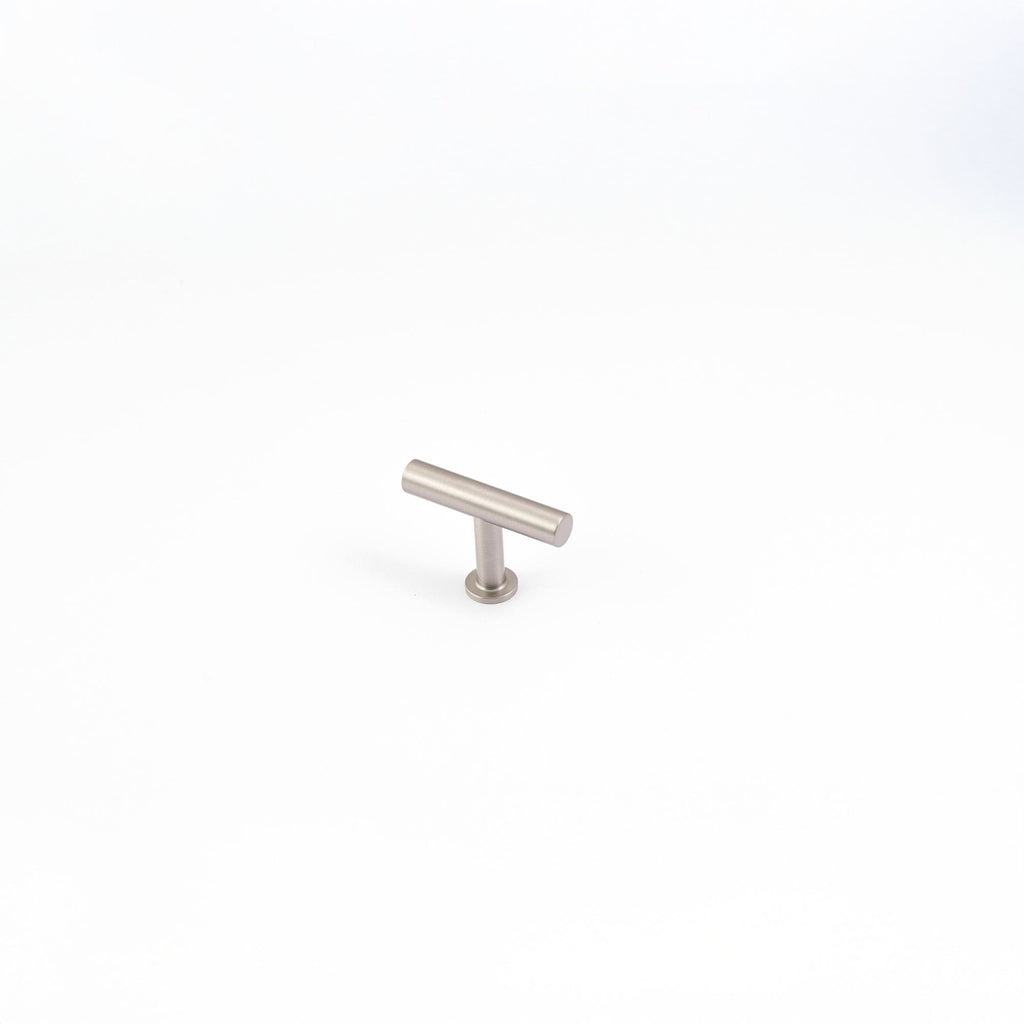 Strand 50mm Solid Brass T-Bar Handle - Dull Brushed Nickel – Castella