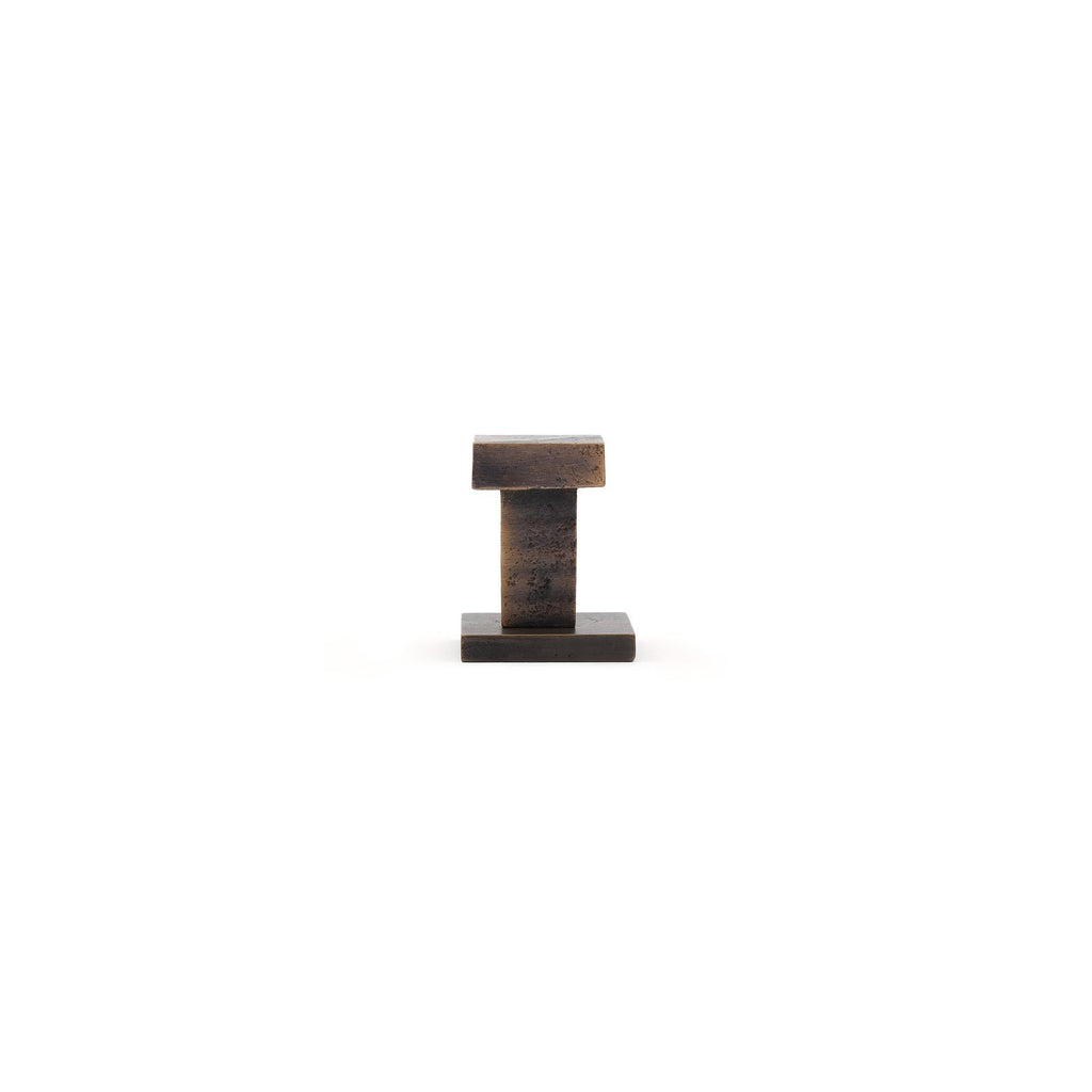 Cast Square 50mm Wall Hook - Light Bronze – Castella