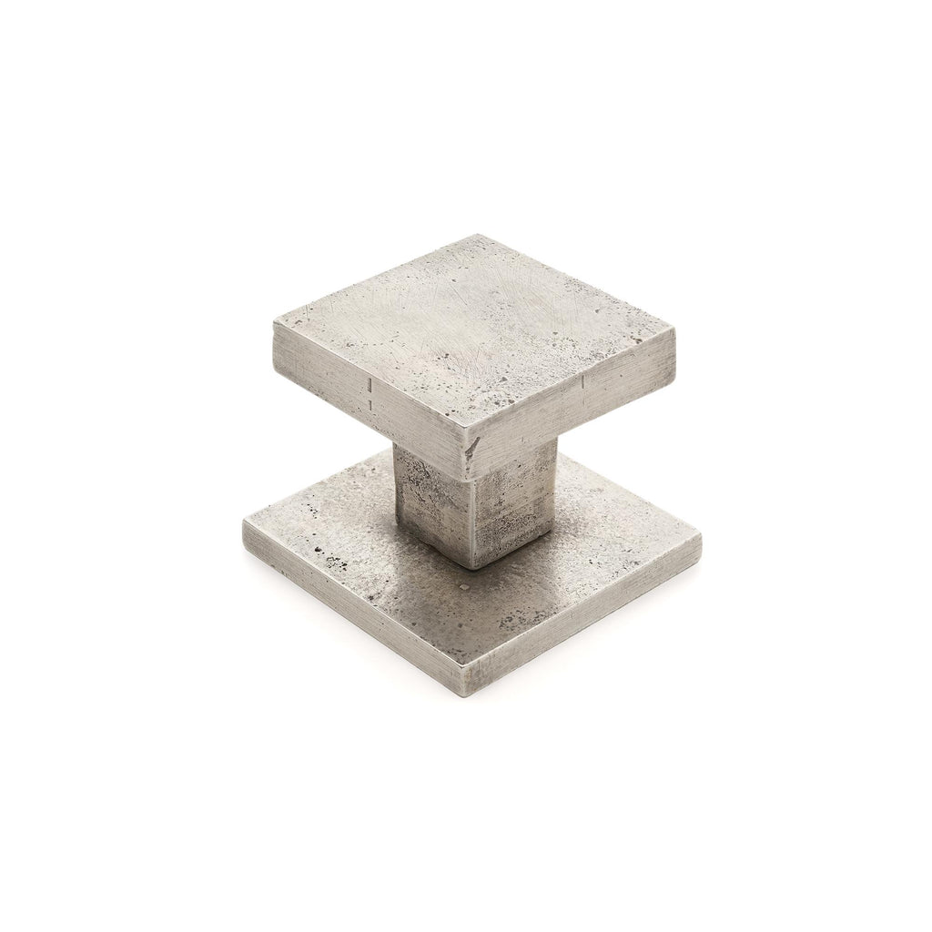 Cast Square 80mm Square Centre Door Knob - Dark Bronze – Castella