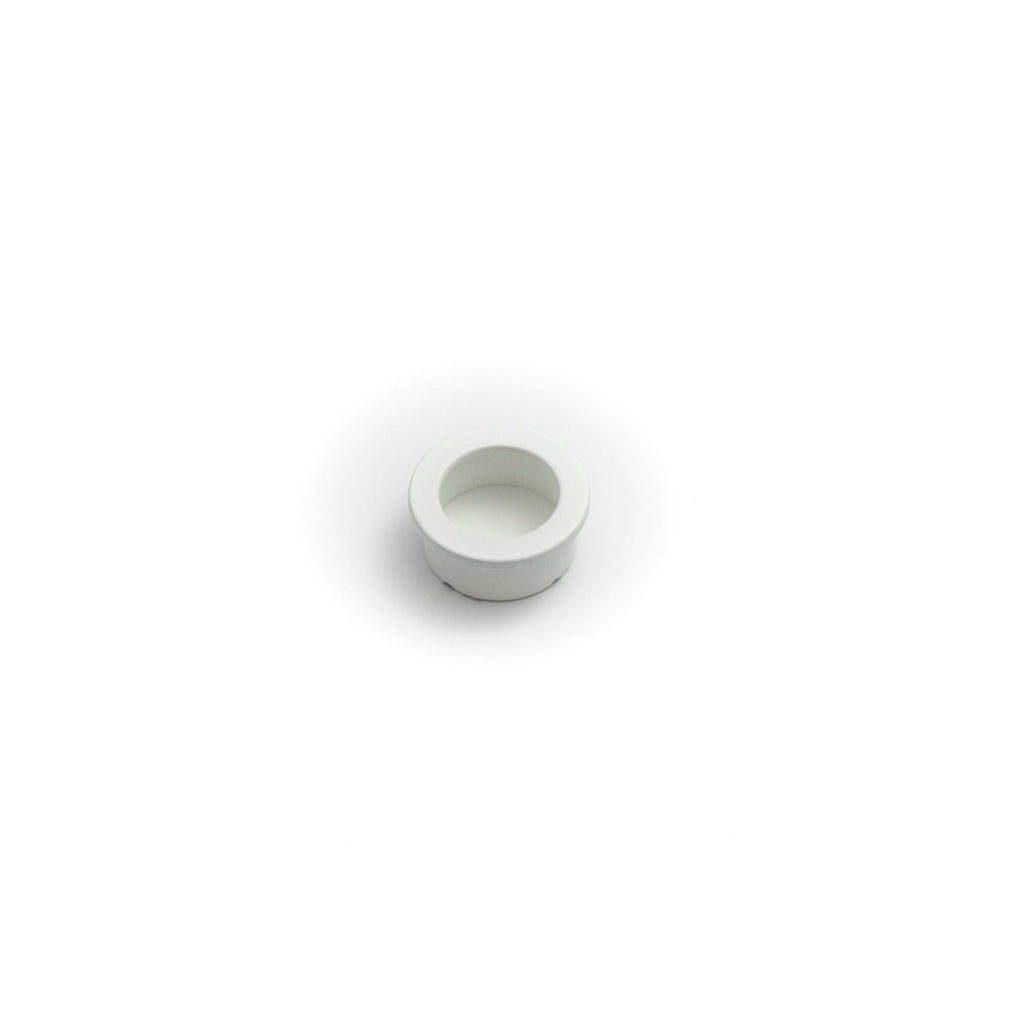 Dune 30mm Circle Recessed Pull - Matt White – Castella